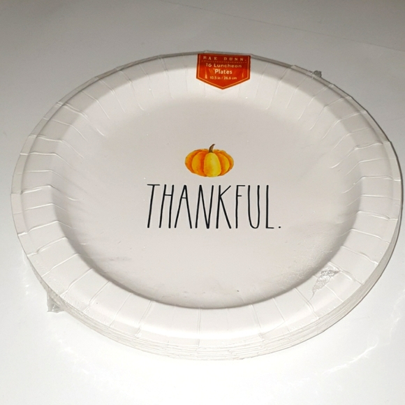 Rae Dunn | Accessories | Rae Dunn Thankful 6 Paper Plates | Poshmark